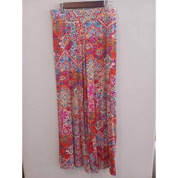 Lauren Ralph Lauren | Pants & Jumpsuits | Lauren Ralph Lauren Pants Womens Sz M Pink Floral Wide ...